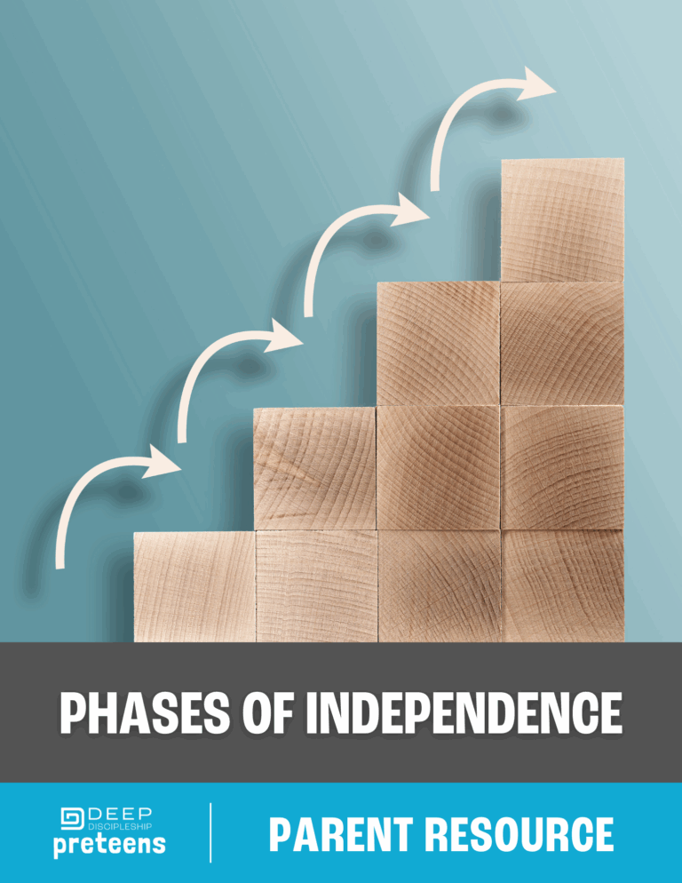 Free Parent Resource Phases of Independence - Deep Discipleship
